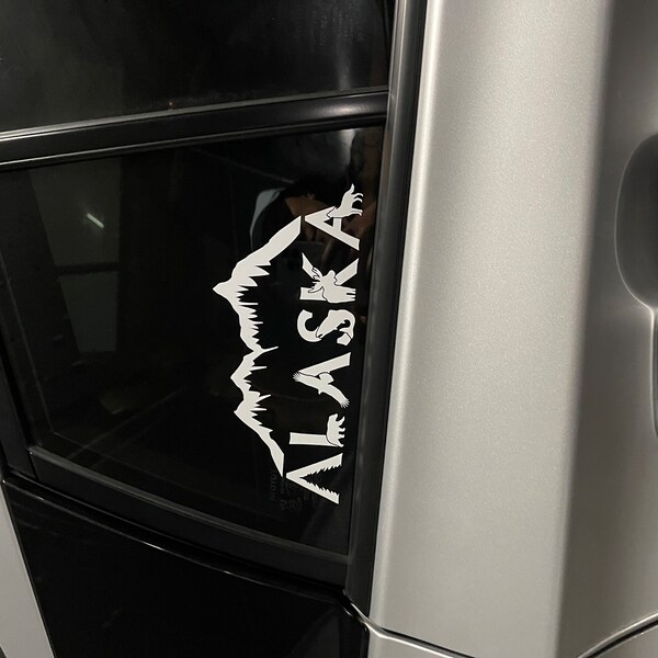 Alaska State Decal / Alaska Sticker / Alaska Home State Sticker / State ...