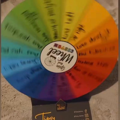 Colourful Spinning Wheel Game - Etsy UK