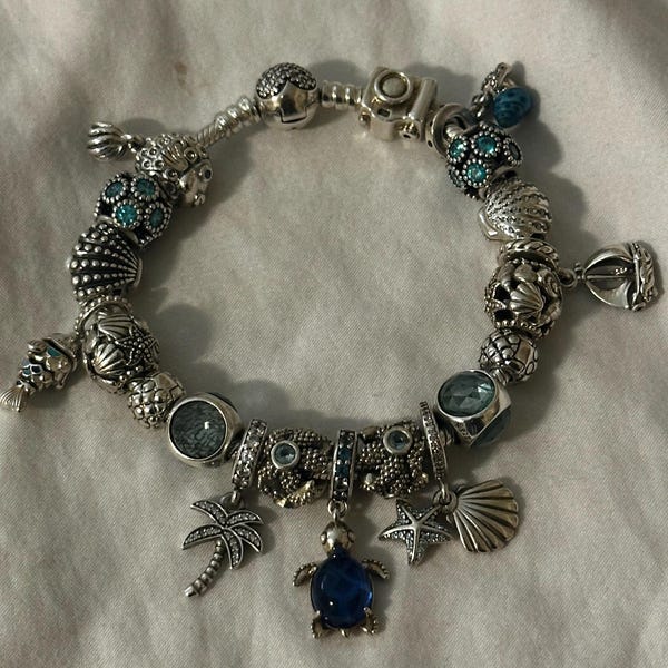 Authentic Pandora Ladybug Murano Glass Charm Bead Retired Pandora ...