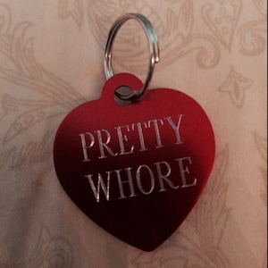 BDSM COLLAR TAG Custom Engraving on Both Sides Christmas Gifts Dom Sub ...