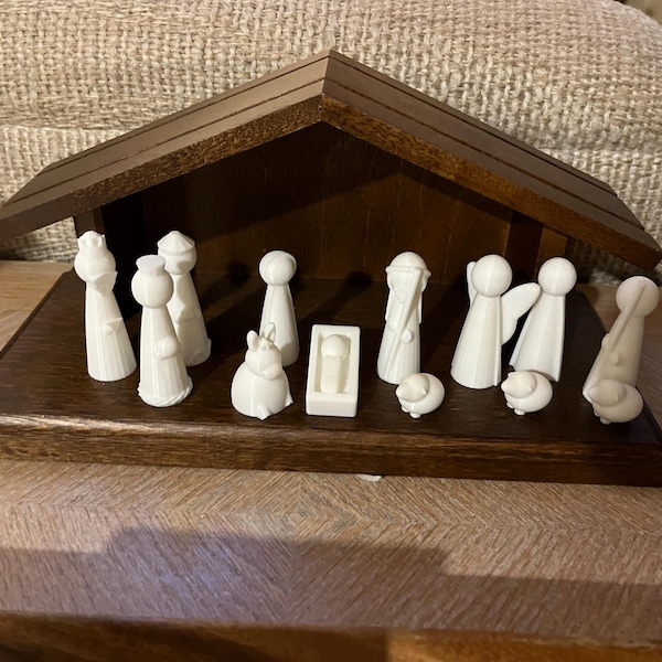 Slotted Silhouette Nativity, 3D Print Downloadable STL Files 3D Print ...