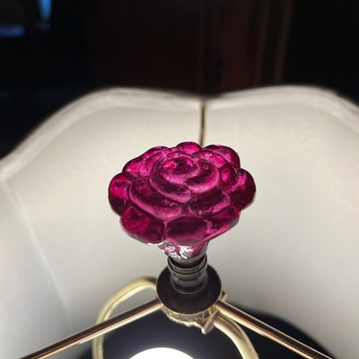 Set of 2 Gorgeous Porcelain Lamp Shade Finials Shade Toppers 2 Tall Fit ...