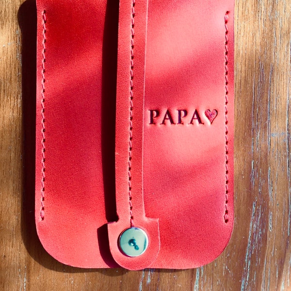 Monogram Leather Key Chain Cover Holder Ring Case, Wedding Favors for ...