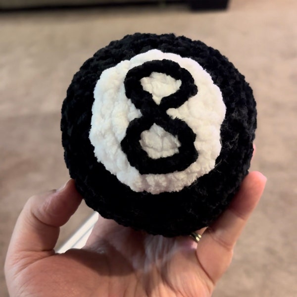 No Sew Crochet 8 Ball Pattern, No Sew Crochet Pattern, 8 Ball, Pattern ...