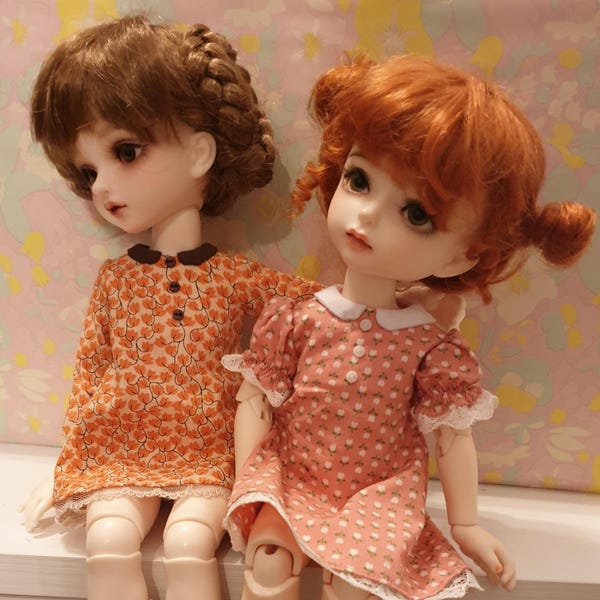 BJD Sewing Pattern: Tudor Dress for Sartoriaj, Raccoondoll, Iplehouse ...