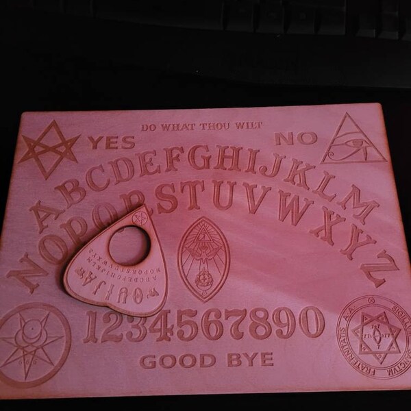 Wooden Pentacle Altar Tile Wiccan Divination Altar With Sacred Geometry ...