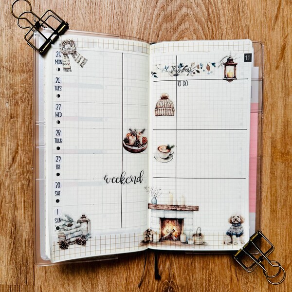 Clear Cover ONLY Made to Fit the planning With K Notebook in Regular TN ...