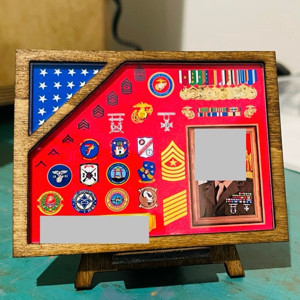 Mini Military Award Shadow Box | Gift | Ornament | Retirement | Holiday ...