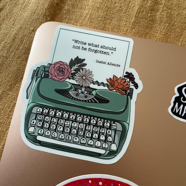 Stephen King Typewriter Sticker | Matte Sticker | Writer Sticker | Gift ...
