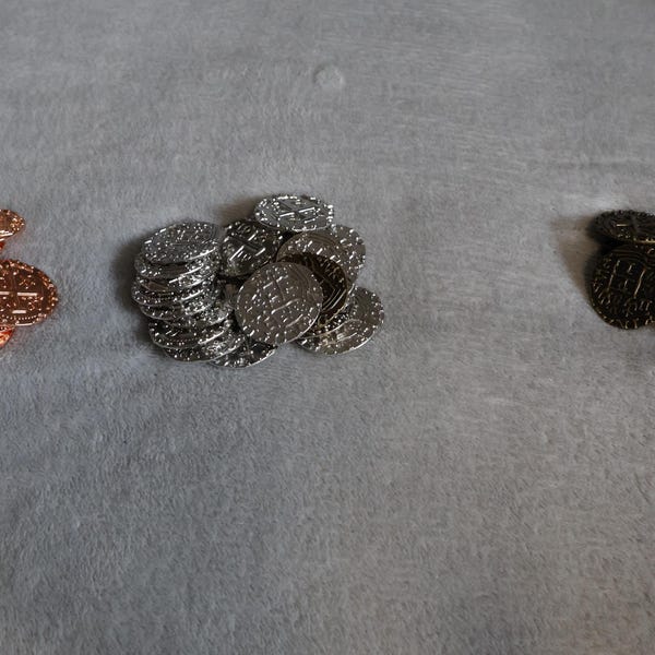 Small Antique Gold Metal Coins, 20mm, for Pirate Chest or Board Game - Etsy
