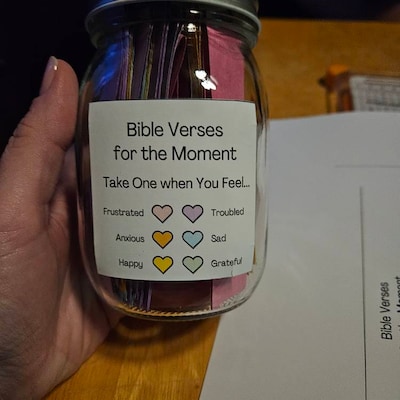 Teacher's DIY Jar of Bible Verses Gift for Educator Appreciation ...