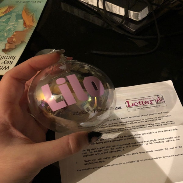 Personalised Self-adhesive Vinyl Letter Stickers | Custom Vinyl ...