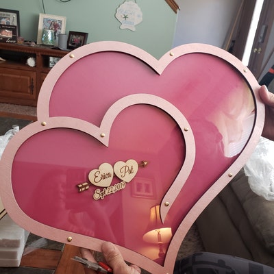 Wooden Box, Box for Hearts, Rustic Wedding, Hearts Box, Wood Box ...