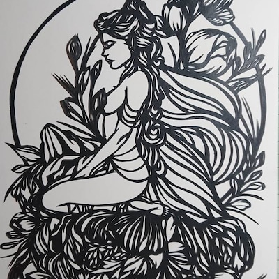 Faye Fairy Paper Cutting Template, Faerie Paper Cutting Template ...