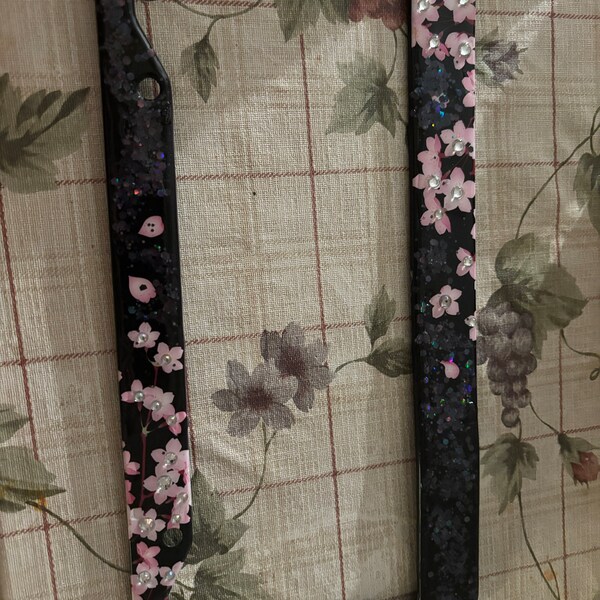 Green Jade License Plate Frame, Bling License Plate Frame, Dark Green ...