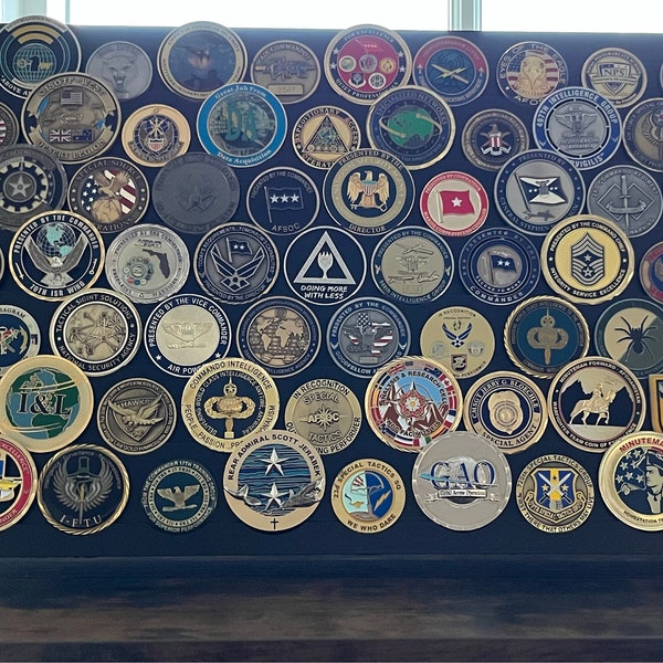 Upright Challenge Coin Display, Vertical Table Desk Top Coin Rack ...