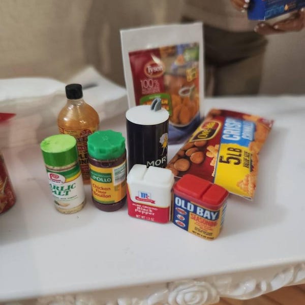 Miniature 1:6 Cooking Oils Mini Olive Oil Miniature Cooking Dollhouse ...