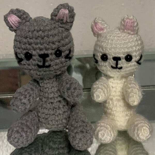 Kitty Cat Crochet Toy Pattern, Amigurumi Mini Kitten Cat Pattern ...