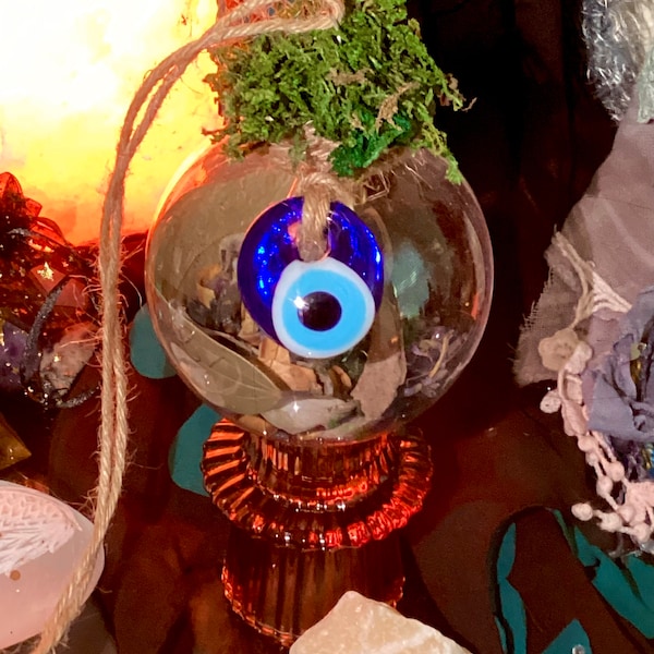 Witch Ball, Evil Eye Witch Ball , House Blessing Ball, Witch Ball ...