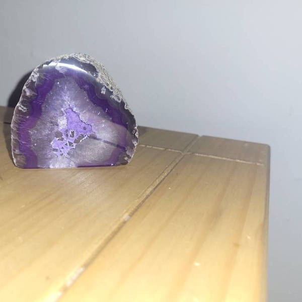 Purple Agate Geode, Brazilian Agate Geode, Purple, Agate, Gift, Crystal ...