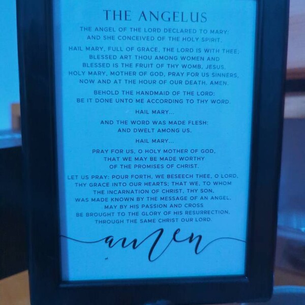 Ave Maria Prayer Printable, Hail Mary Prayer in Latin, Latin Catholic ...