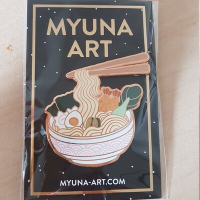 Myuna's Ramen Bowl Pin Cute Japanese Culture Hard Enamel - Etsy