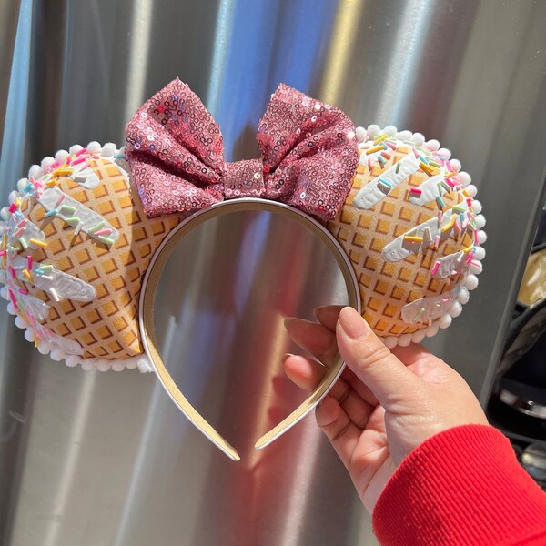Ice Cream and Sprinkles Ears Mickey Mouse Minnie Mouse Ears - Etsy