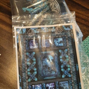 Celtic Red Dragon Panel in the Beginning Jason Yenter 1 Yard Panel More ...