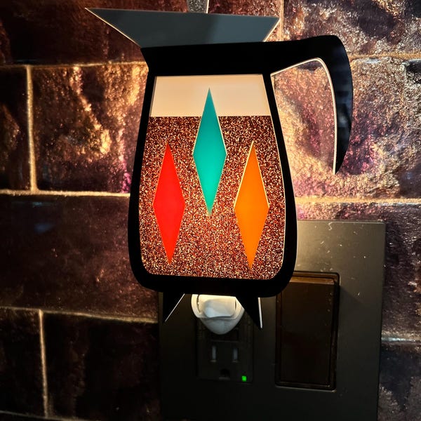 Mid Century Modern "percolator" Night Light: Retro Coffee Pot - Etsy