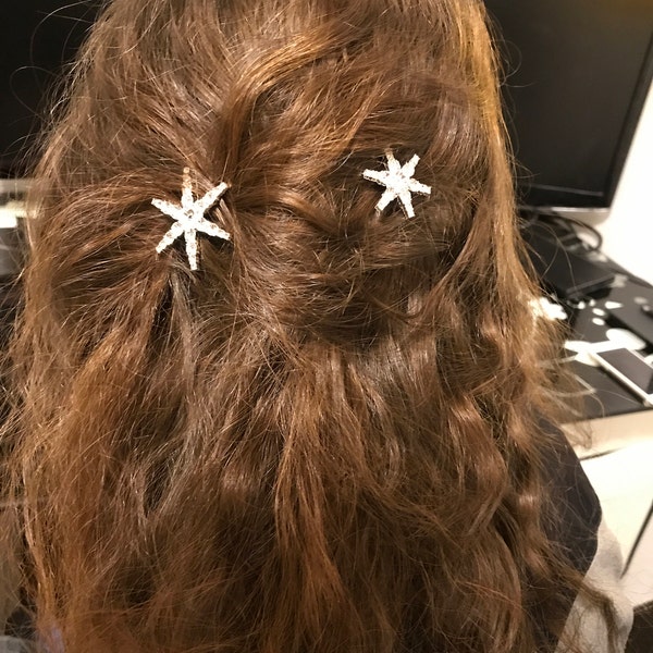 Star Hair Pins Set | Star Hair Accessories Bridal | Celestial Wedding ...
