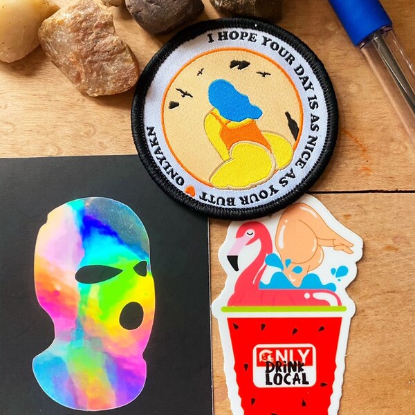 Patches i Hope Your Day is as Nice as Your Butt custom Patch, Iron On ...
