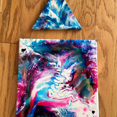 Octagon Canvas Acrylic Painting - Etsy