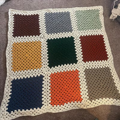 9 Square Granny Throw Crochet Pattern PDF Digital Download - Etsy