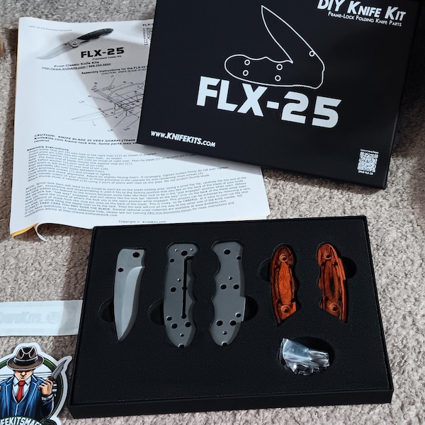 STX10 Folding Knife Kit - Dual Bearing Flipper Design - DIY Stiletto ...