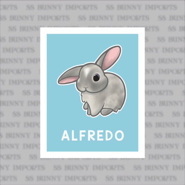 Single Bunny Print - Existing Rabbit Breed and Color - Custom Rabbit ...