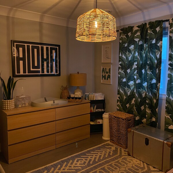 RETRO ALOHA Typography Poster, Vintage Hawaiian Wall Art, Eclectic Home ...