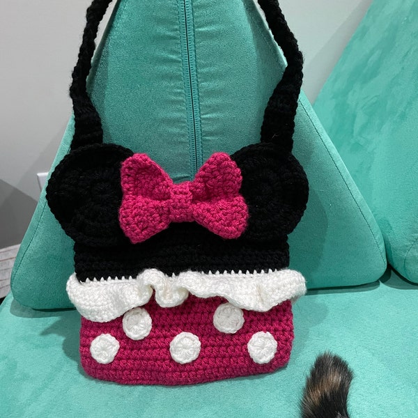 Crochet Minnie Mouse Bag Pattern: Bow Purse (PDF Instant Download) - Etsy