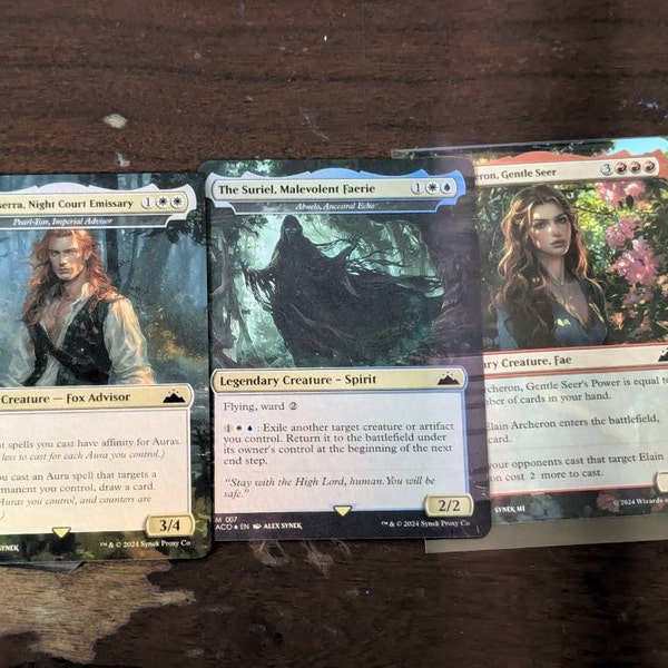 ACOTAR Series MTG Proxy Trading Card - Feyre Archeron, Cursebreaker ...