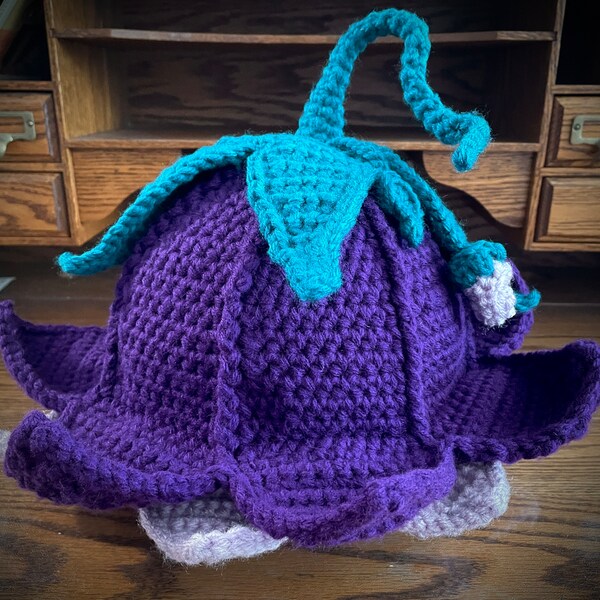 Crochet Flower Fairy Hat Pattern Fantasy Nymph Witch Cosplay Costume ...