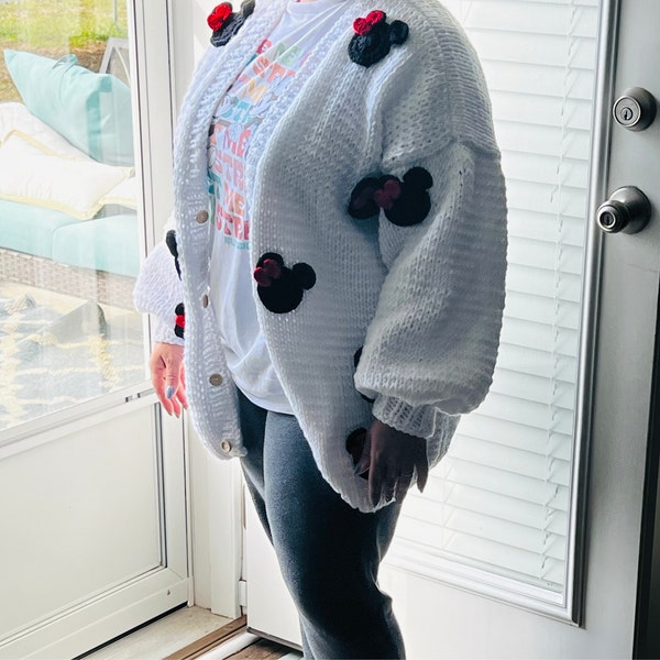 Cardigan&sweater-mickey Mouse Cardigan - Minnie Mouse Pullover - Mickey ...
