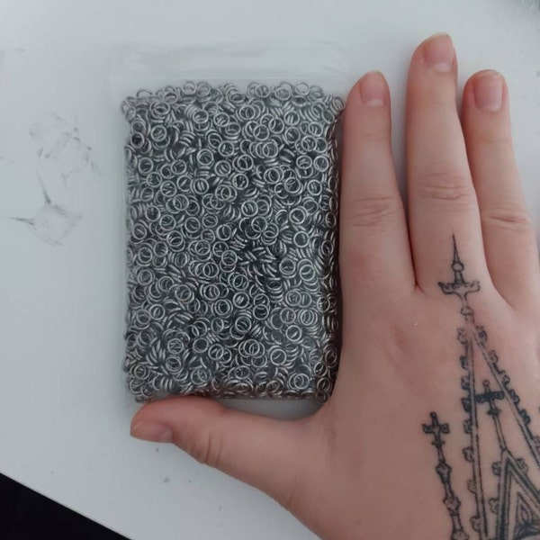 15.0x2.0mm, Stainless Steel Jump Rings, Machine Cut, Chainmaille Rings ...