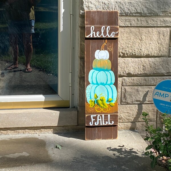 Daisies Handpainted Shutter Sign, Decorative Porch Leaner. Personalized ...