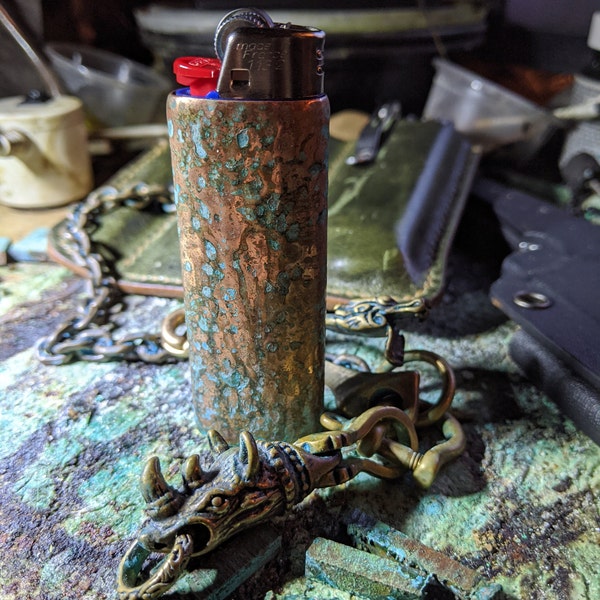 Handcrafted Pure Copper Lighter Cover With Hand Hammered Texture - Etsy