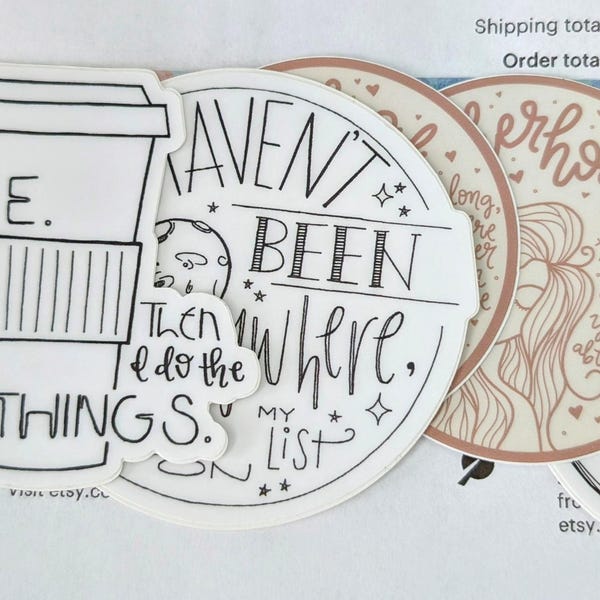 Van Life / Let's Go / Vinyl Sticker / Inspirational Quote / Laptop ...