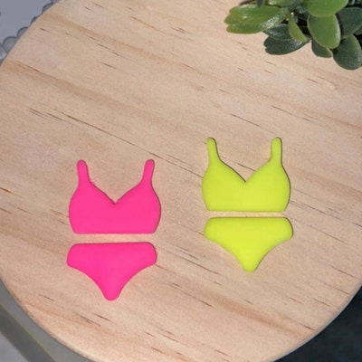 Bikini Polymer Clay Cutter Set, Bathing Suit Two Piece Clay Cutters ...