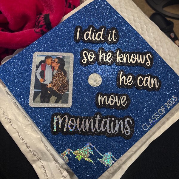 Custom Graduation Cap Topper, Custom Layered Vinyl and Cardstock for ...