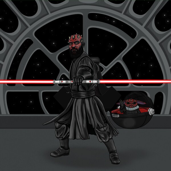 Great Opportunity Turn Me Into Jedi, Portrait From Photo, Ahsoka, Family Portrait, Best Gift ...