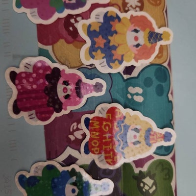 Holographic Clowns Sticker Pack - Etsy