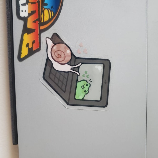 Date Night Clear Sticker Set of 2 / Snail and Frog Stickers / Cute ...