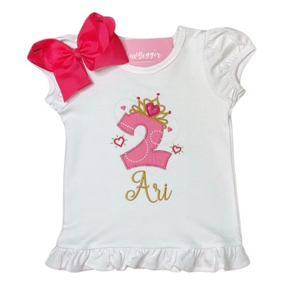 Princess Tiara Pearls 2 Applique Machine Embroidery Design Birthday ...